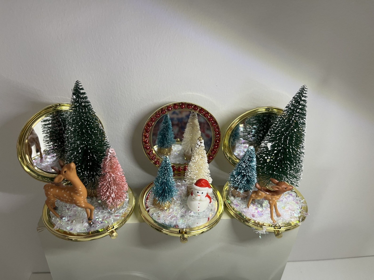 Compact Diorama, Christmas Diorama, Christmas Ornament, Christmas ...