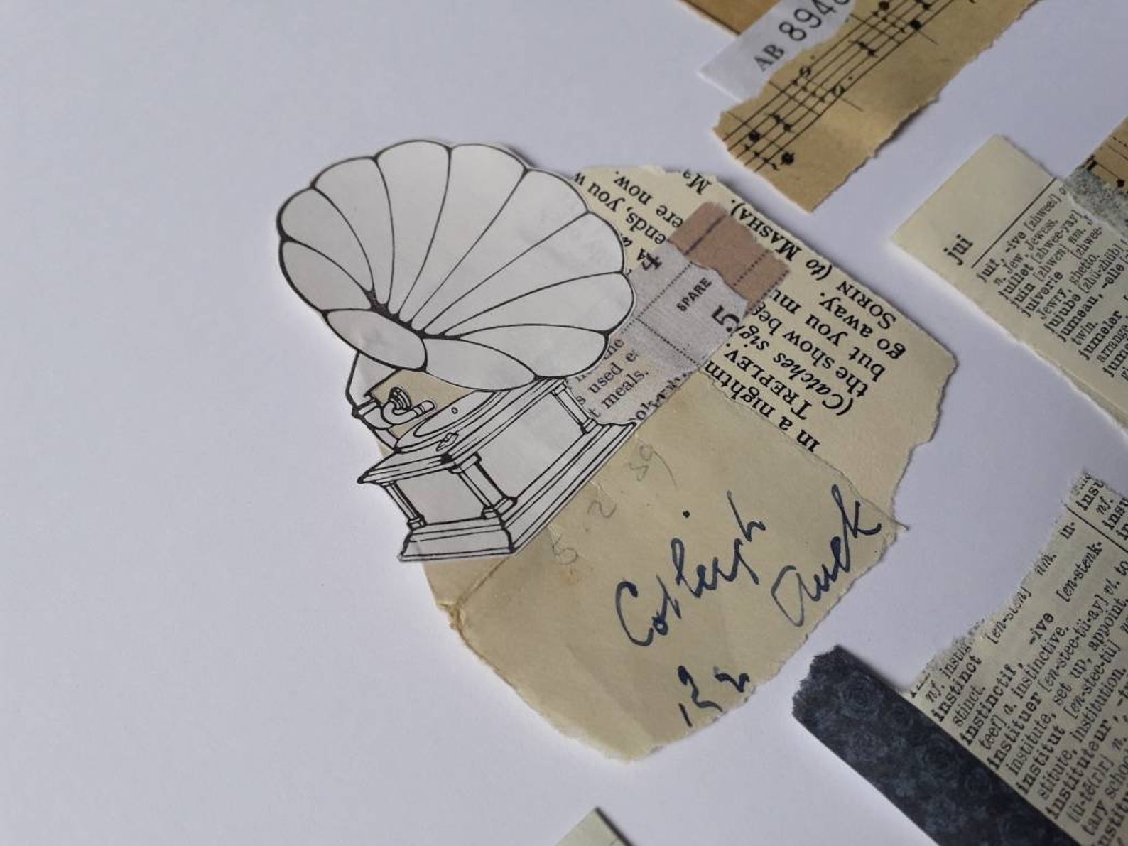 Vintage Themed Paper Clusters 10 Pieces Collage - Etsy