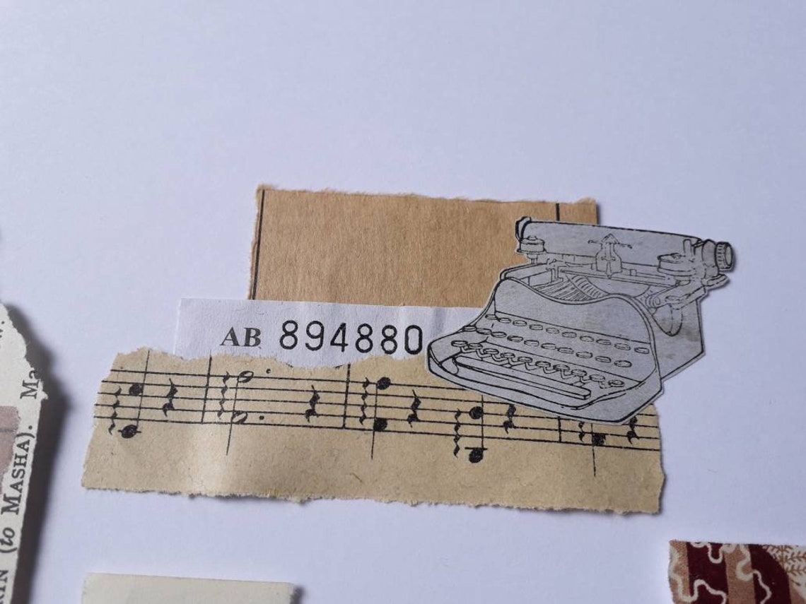 Vintage Themed Paper Clusters 10 Pieces Collage - Etsy