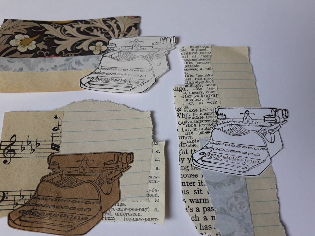 Vintage Themed Paper Clusters 10 Pieces Collage - Etsy