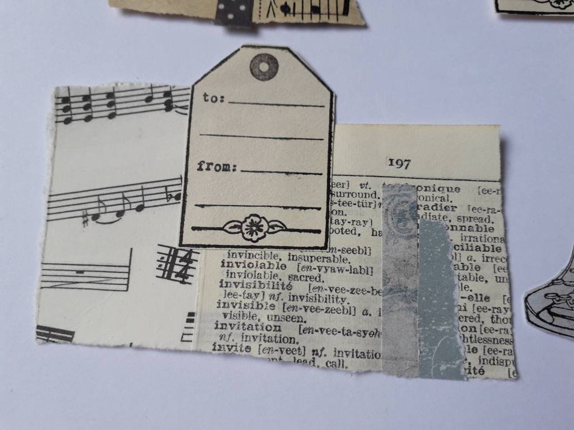 Vintage Themed Paper Clusters 10 Pieces Collage - Etsy