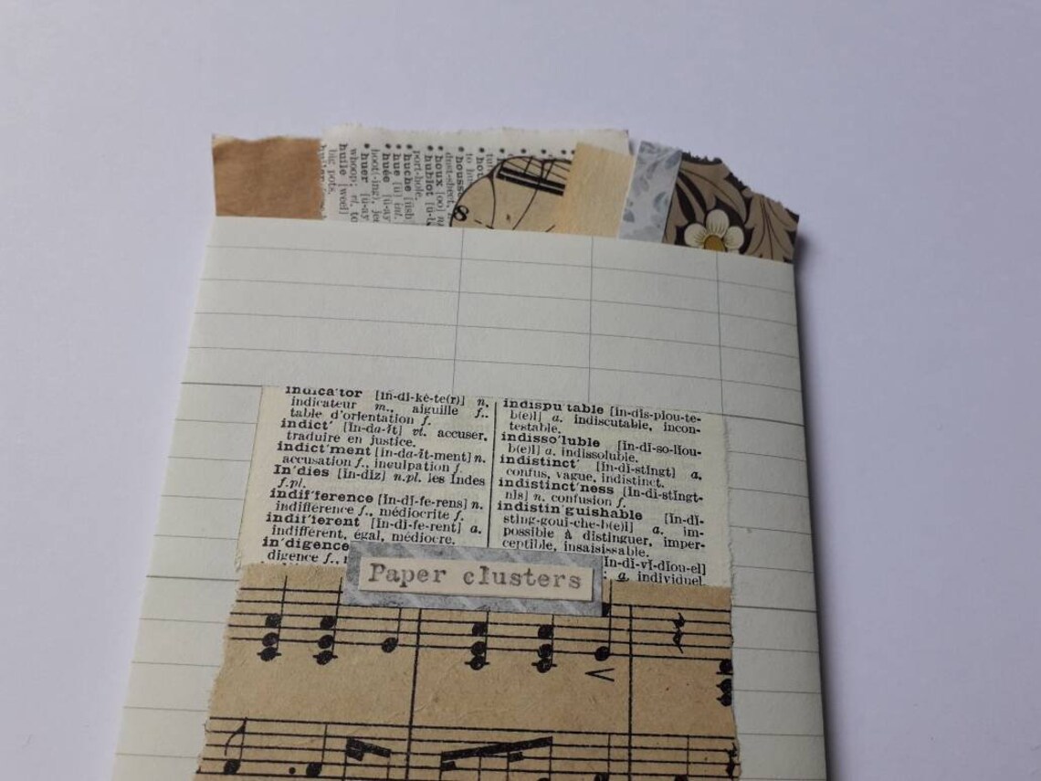 Vintage Themed Paper Clusters 10 Pieces Collage - Etsy