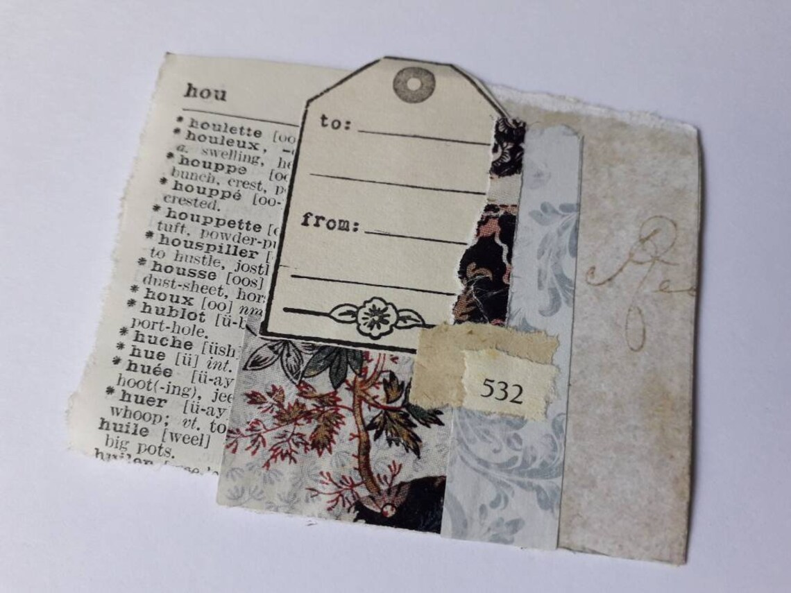 Vintage Themed Paper Clusters 10 Pieces Collage - Etsy