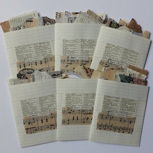 Vintage Themed Paper Clusters - 10 Pieces Collage Embellishment Sete - Etsy