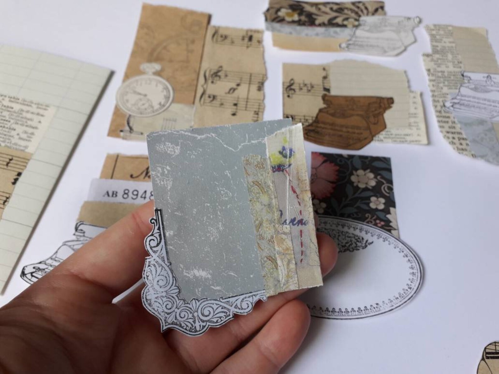 Vintage Themed Paper Clusters 10 Pieces Collage - Etsy