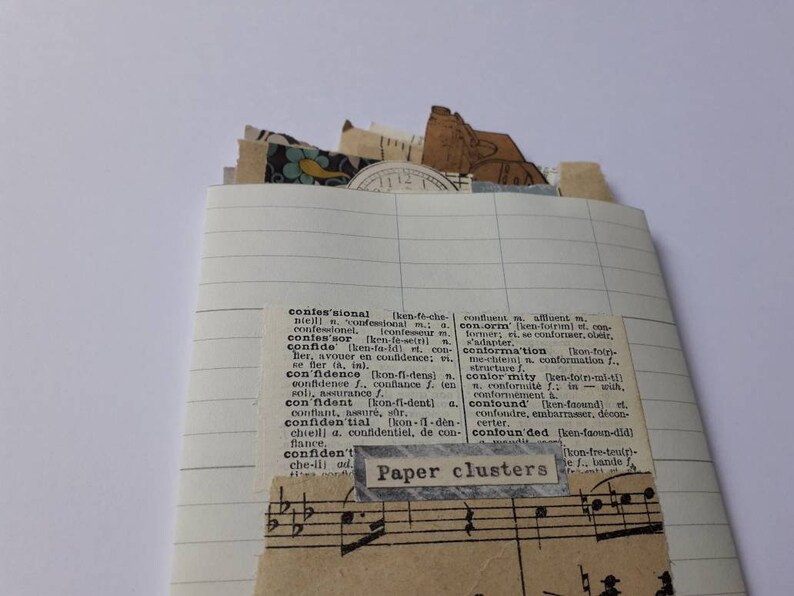 Vintage Themed Paper Clusters 10 Pieces Collage - Etsy