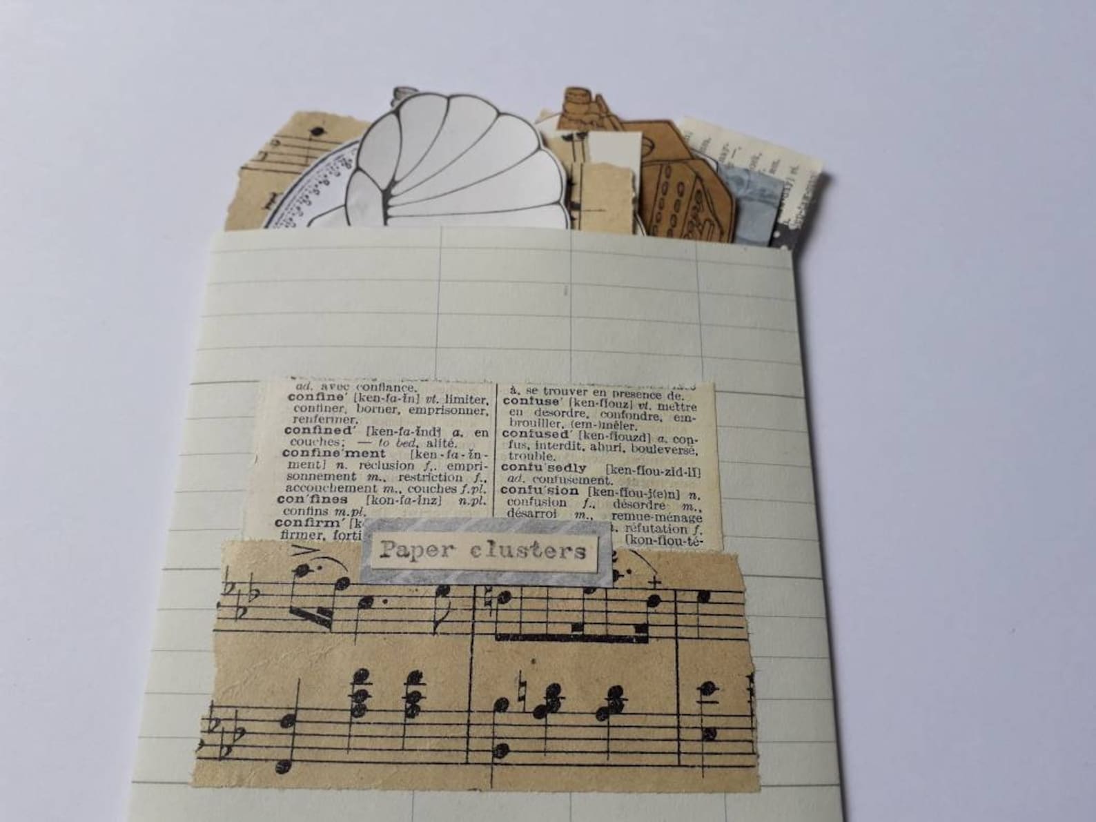 Vintage Themed Paper Clusters 10 Pieces Collage Embellishment Sete - Etsy