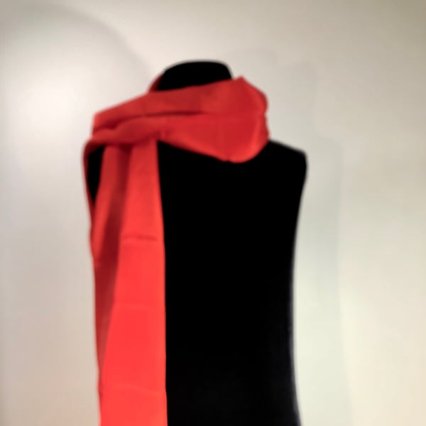 Long Red Scarf - Etsy