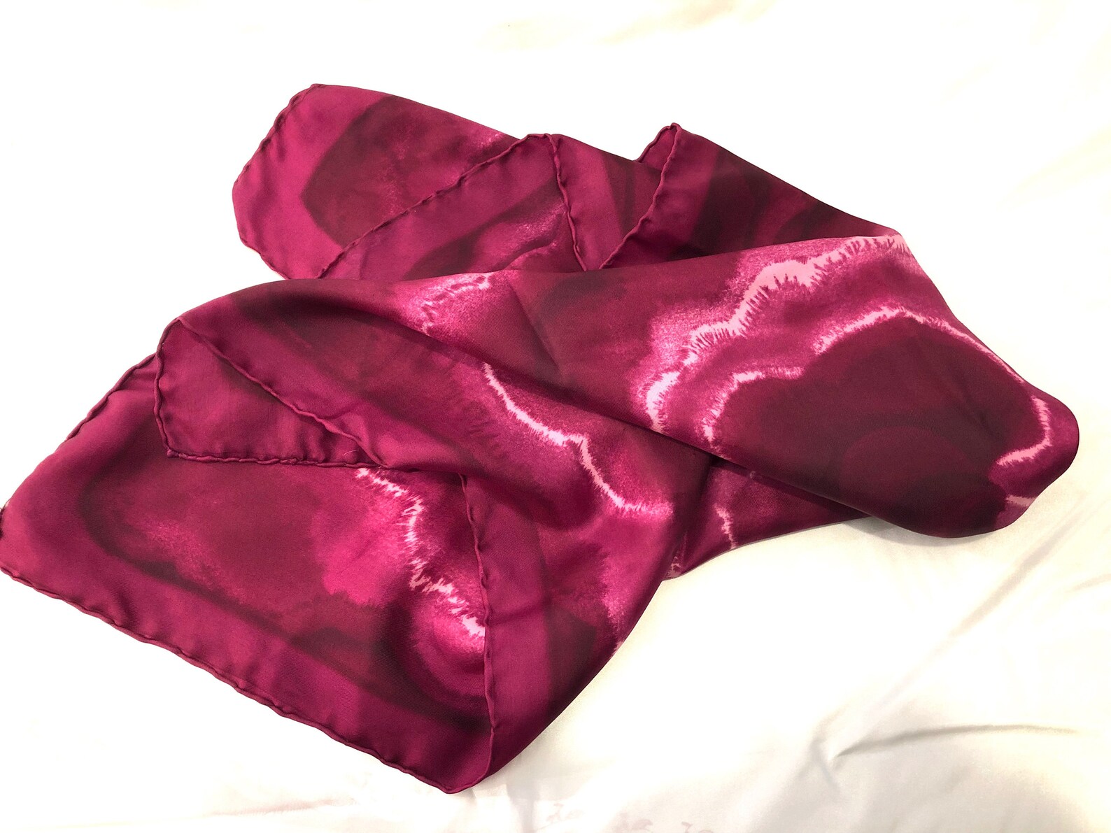Made in Italy A Smooth Soft Silk Scarf With Gorgeous Shades - Etsy