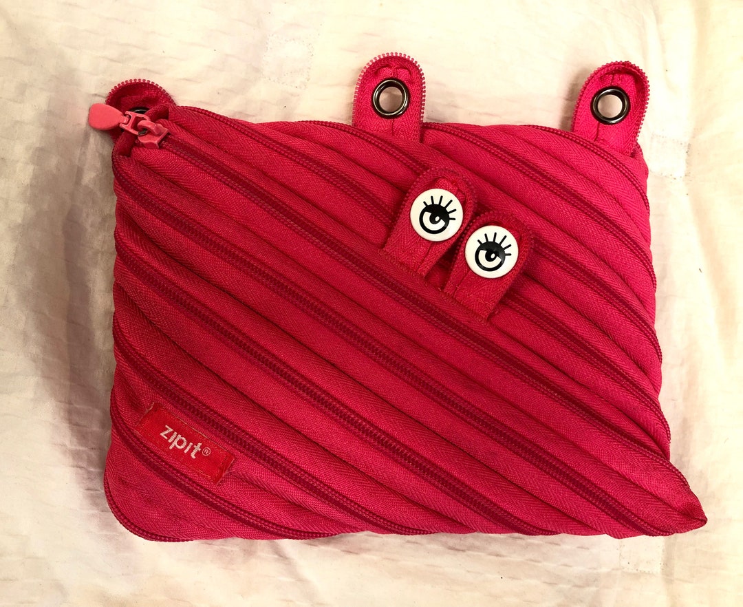 Zipit - A Charming Bright Pink Pouch With Come Hither Eyes and Bright ...