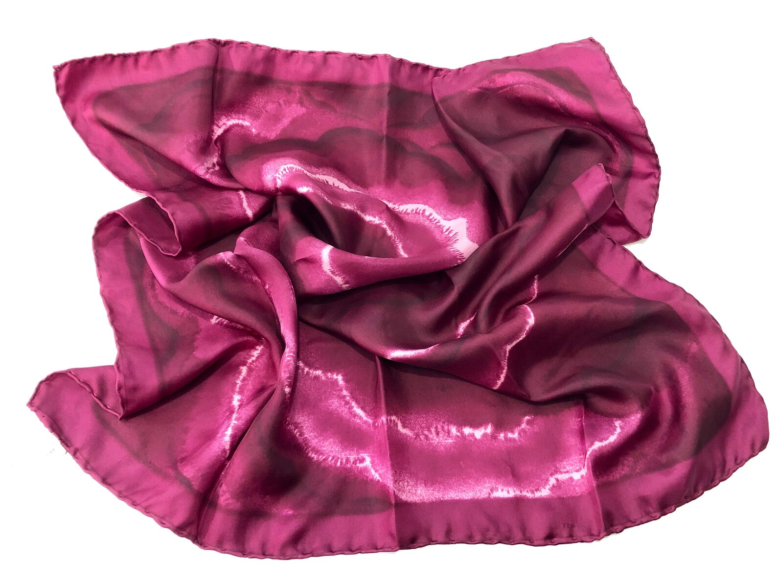Made in Italy A Smooth Soft Silk Scarf With Gorgeous Shades - Etsy