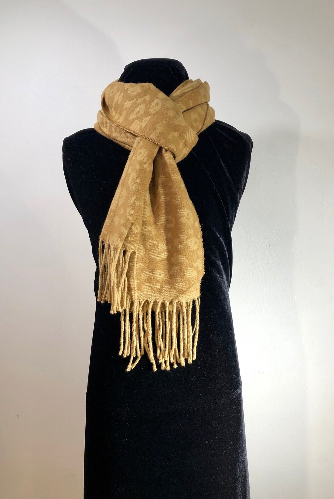 Merona- A Soft, Stylish Cashmere "feel" Scarf of Ochre and Mustard ...