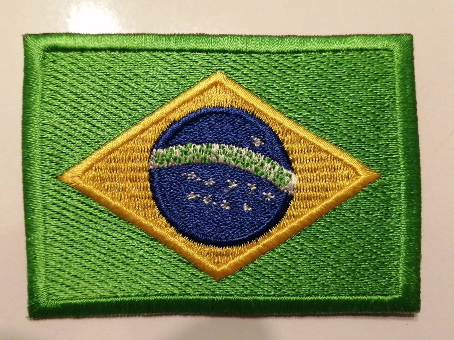 Brazil Flag Brazilian Flag Patch Iron on Embroidered Patch 8.00 Cm X 5. ...