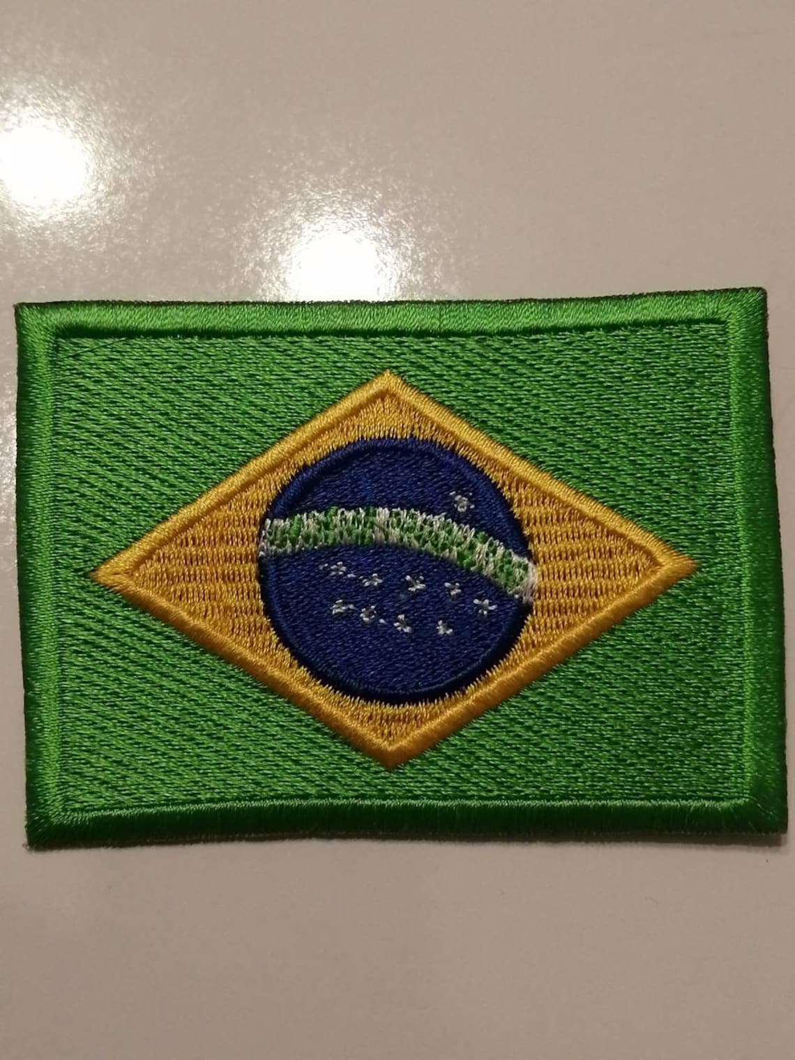 Brazil Flag Brazilian Flag Patch Iron on Embroidered Patch 8.00 Cm X 5.70 Cm - Etsy Sweden