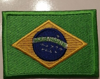 Brazilian Flag Patch | Etsy