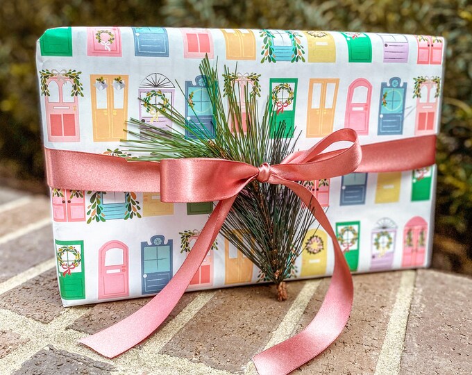 Charleston's Downtown Doorways Flat Wrap Holiday Edition - Etsy