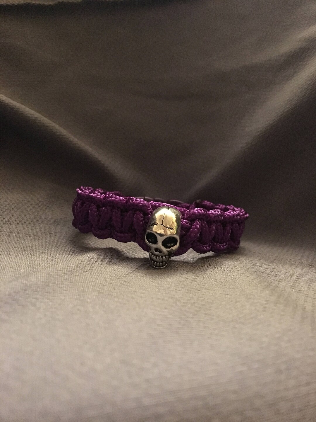 Purple Skull Paracord Bracelet - Etsy
