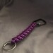 Purple Carabiner Paracord Keychain - Etsy