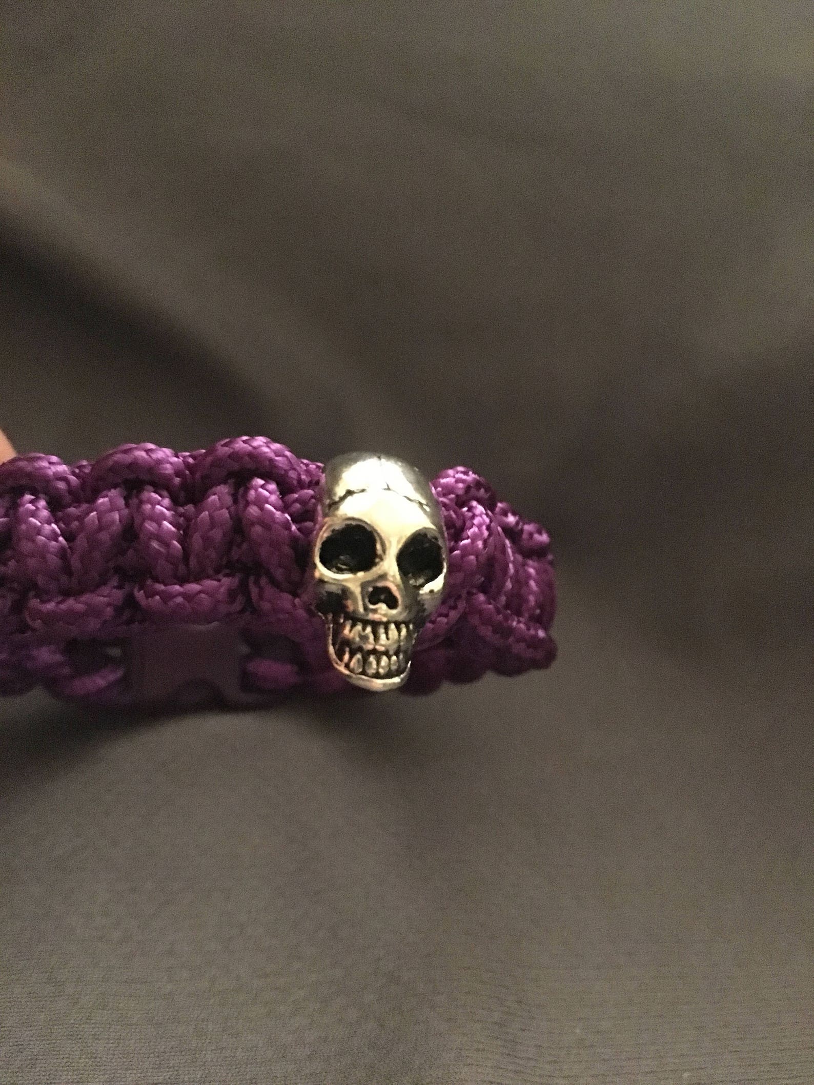Purple Skull Paracord Bracelet - Etsy