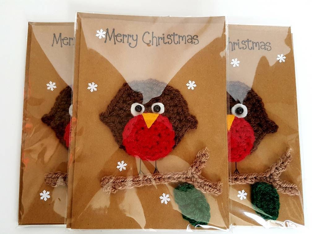 Robin Christmas Card-xmas Card-festive Card-cute Christmas-robin Card ...