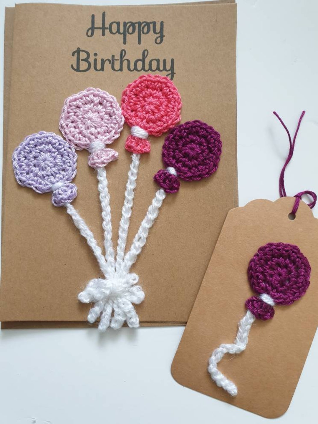 Handmade Crochet Birthday Card, for Her, Girl's Birthday, Mum, Unique ...