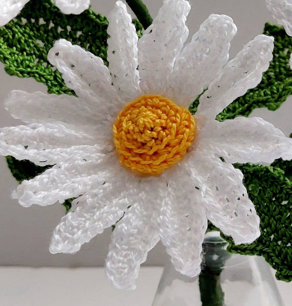 Crochet Daisy Posy Flowers Home Decor Daisy Gift - Etsy