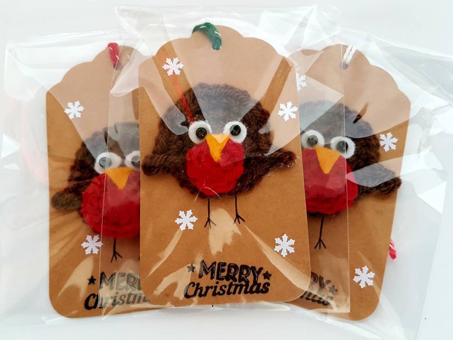 Robin Gift Tags-crochet Robin-hang Tags-christmas Tag-crochet - Etsy