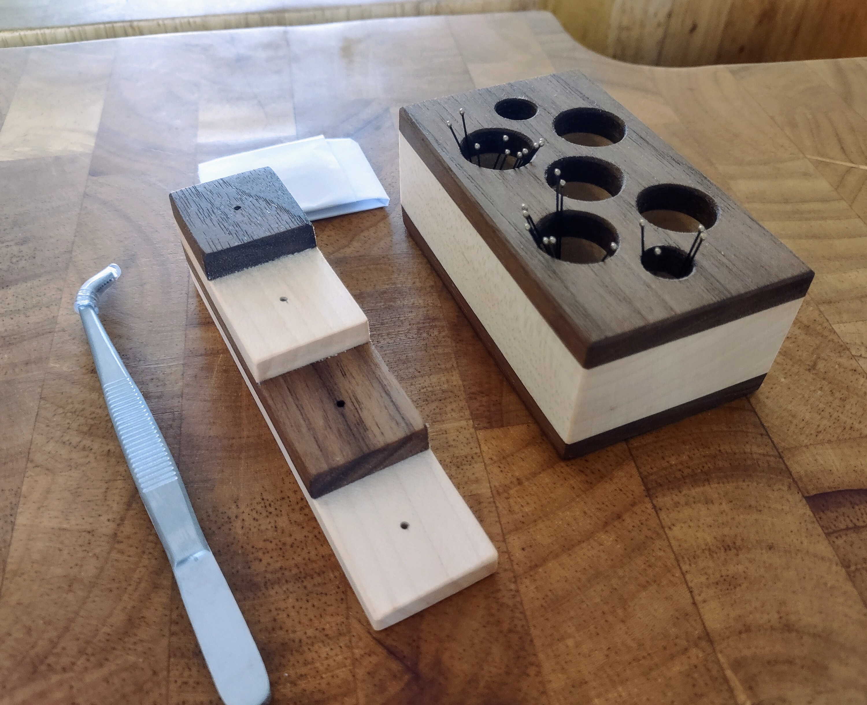 Insect Pinning Tools Handcrafted From Black Walnut and Maple - Optional ...