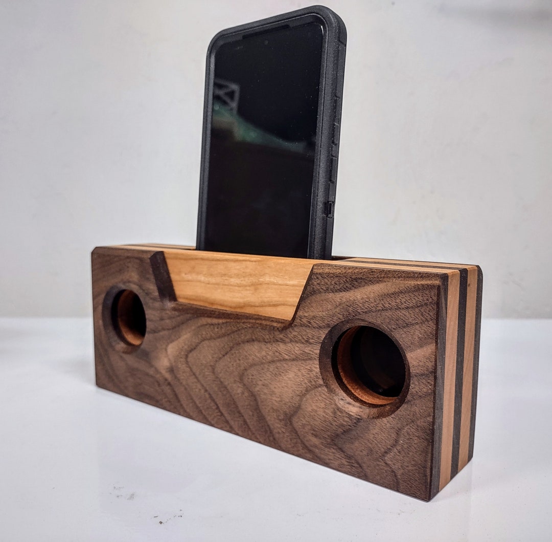 Walnut Mobile Phone Amplifier - Boost Phone Speakers With Physics - Etsy