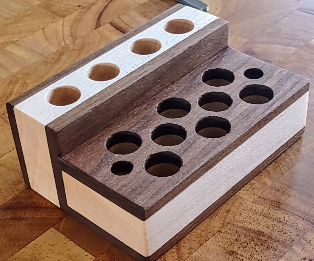 Desktop Pin & Tool Holder Handcrafted From Black Walnut and Maple ...