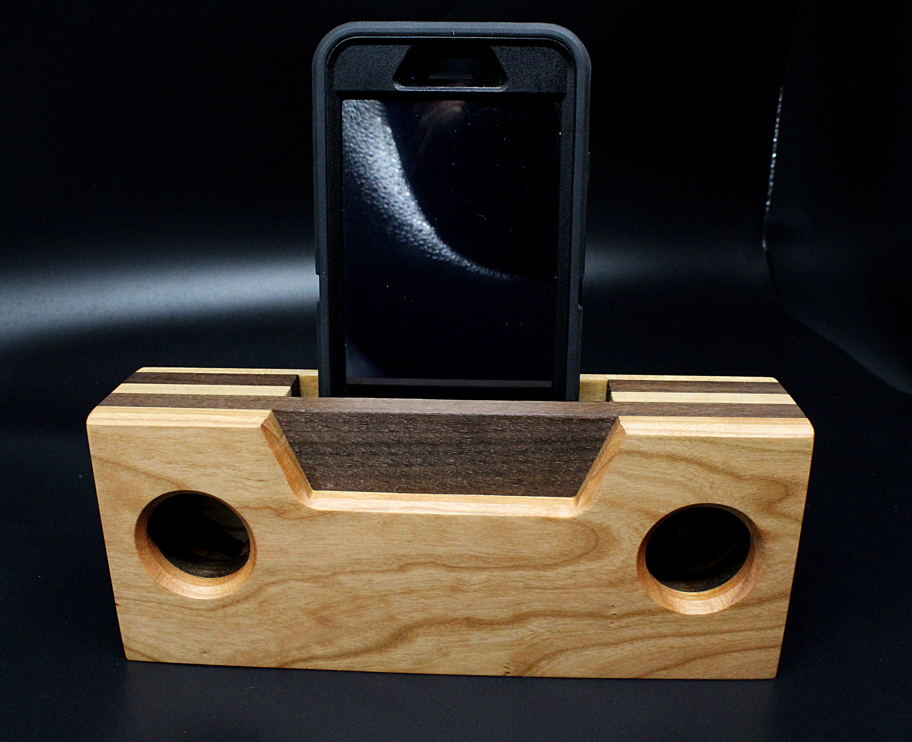 Wooden Cell Phone Amplifier passive Cherry & Walnut - Etsy