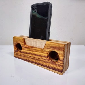 Canary Wood & Maple Wooden Cell Phone Amplifier Handcrafted in USA ...