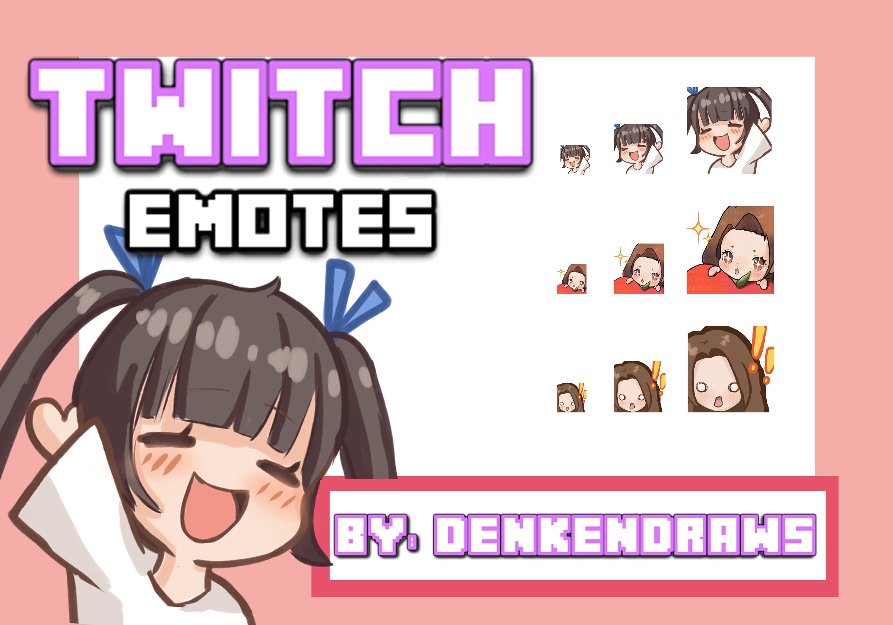 I Will Draw You a Cute Twitch Emote - Etsy