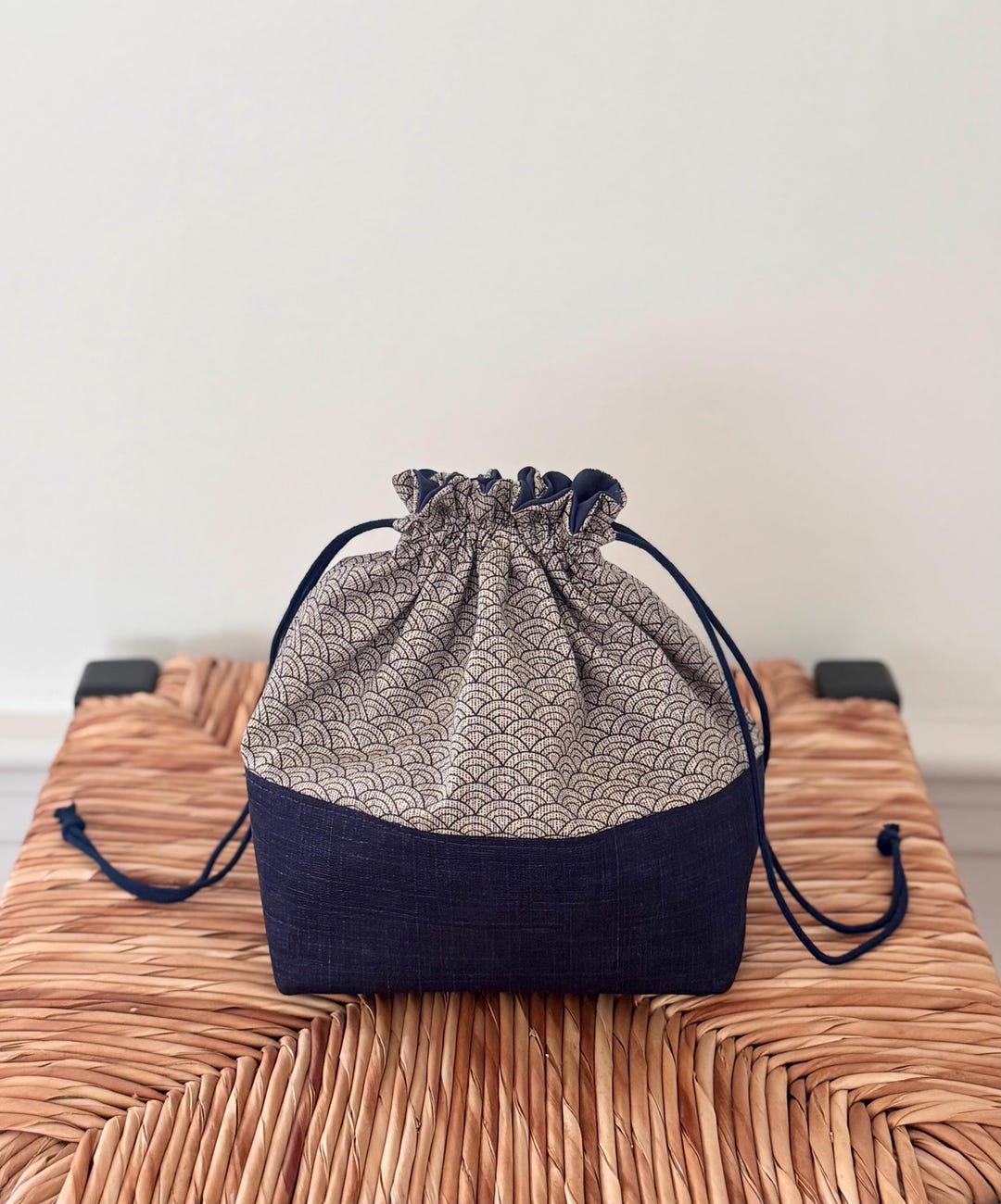 Japanese Drawstring Bag | Kinchaku | Bag Organizer | Japanese Fabric ...