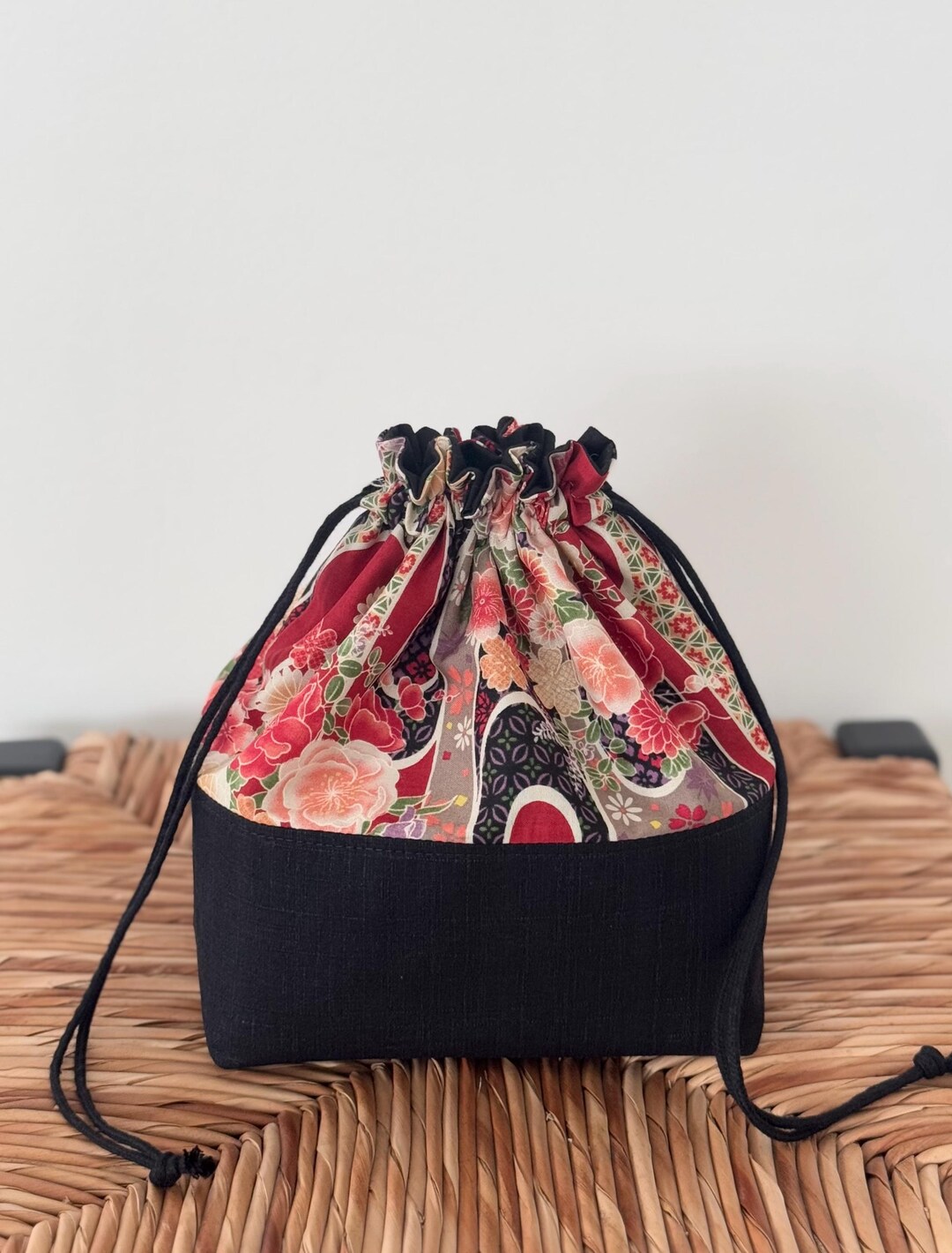 Japanese Drawstring Bag | Kinchaku | Bag Organizer | Japanese Fabric ...