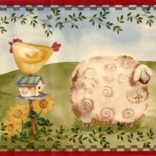 Farm Wallpaper Border - Etsy