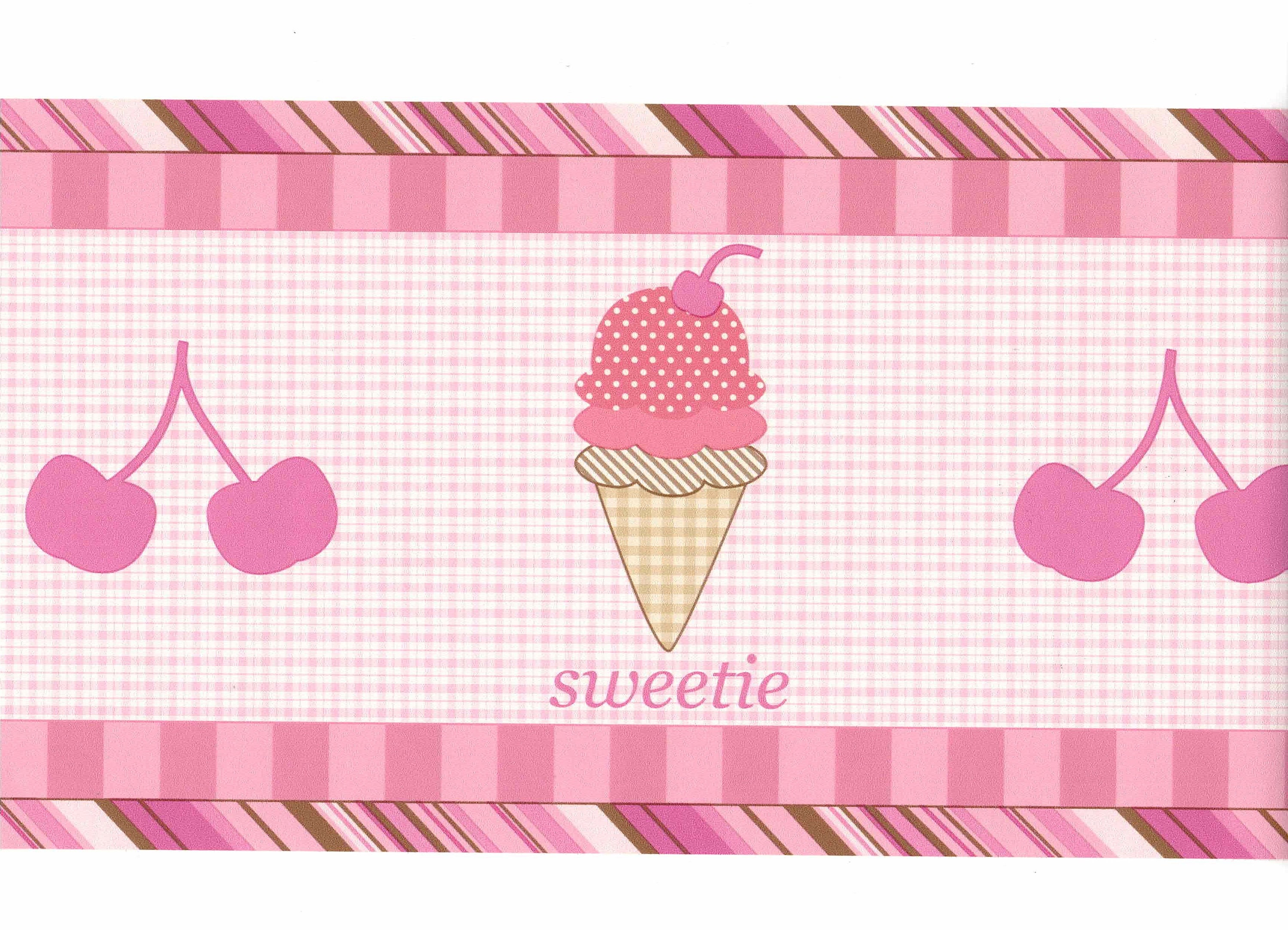 Sweet Shop Wallpaper Border Sweet Pink Bakery Cupcake - Etsy