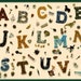 Educational Alphabet Wallpaper Border, Colorful Learning ABC Alphabet ...