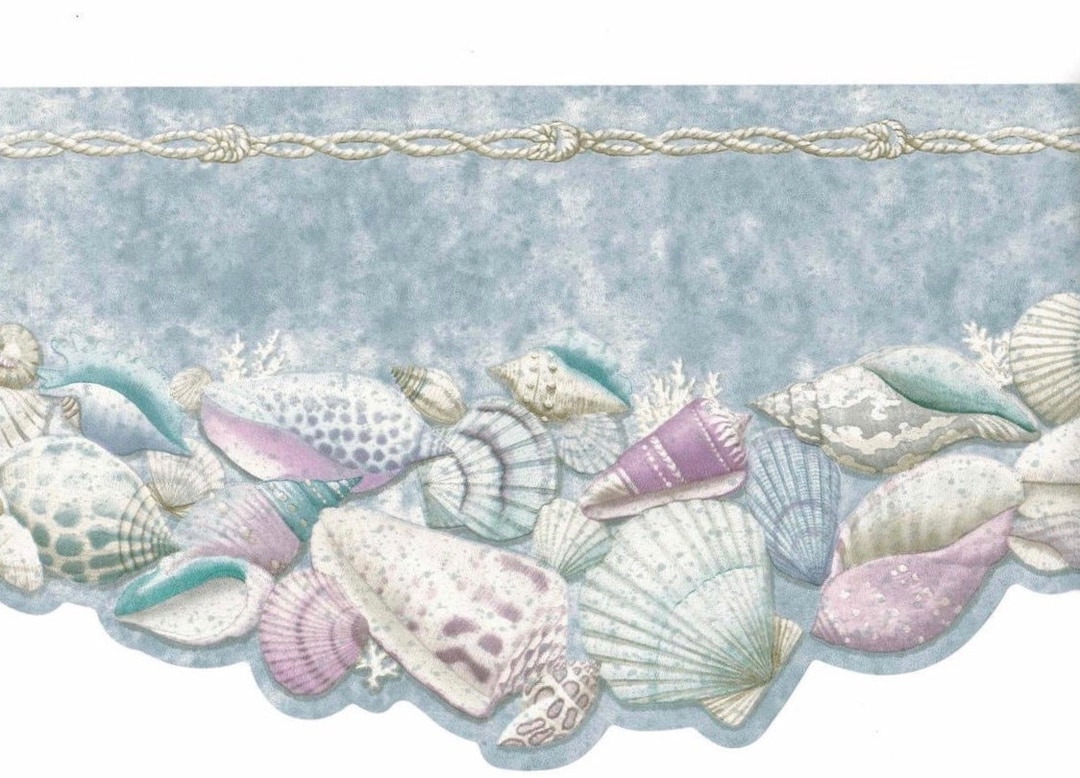 Blue Seashell Border