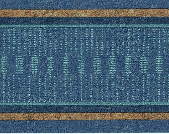 Blue and Tan Border - Etsy