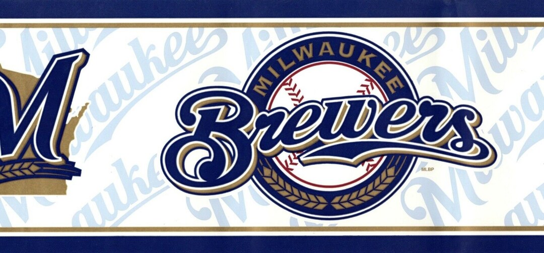 Vintage Milwaukee Brewers Wallpaper Border, Milwaukee Brewers MLB ...