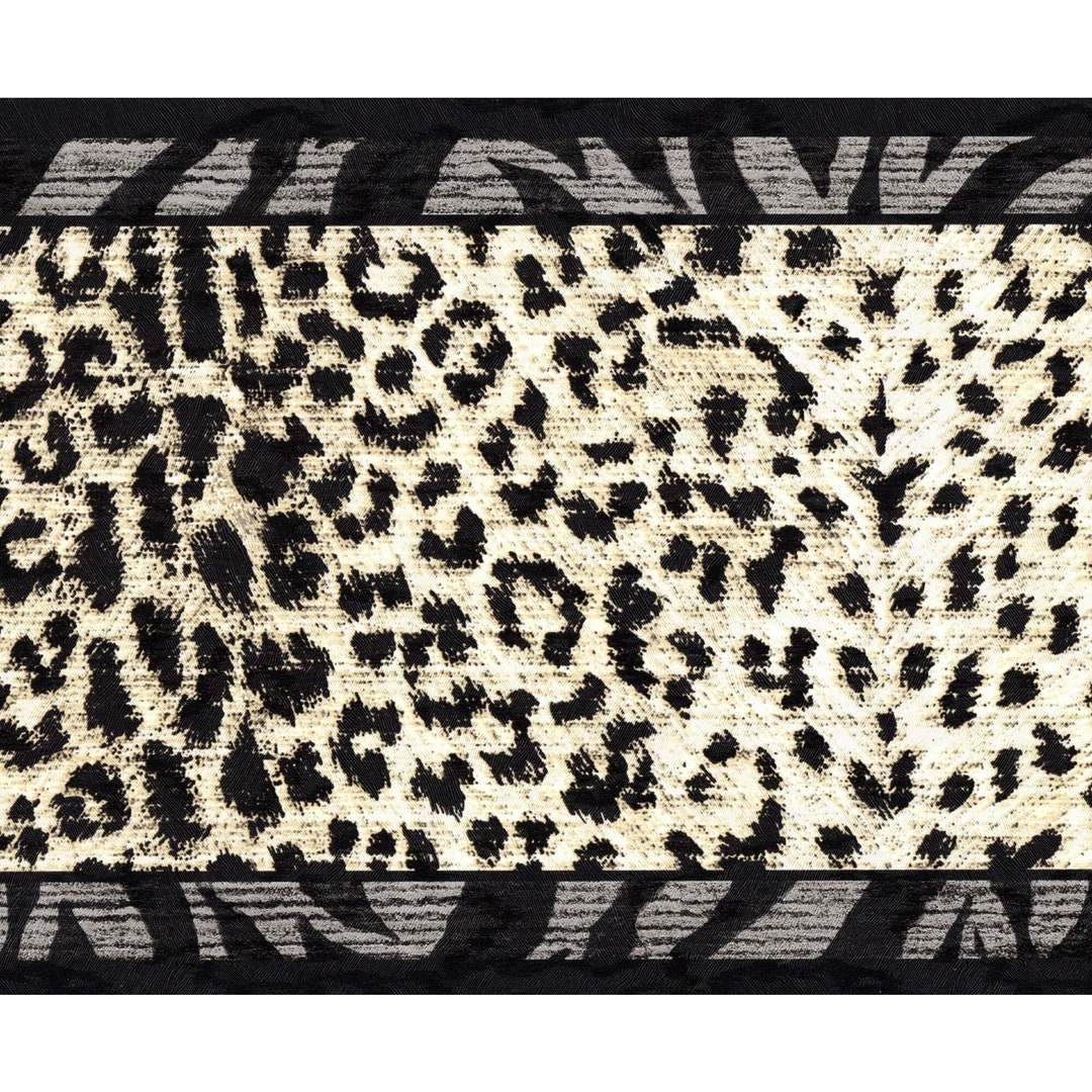 Leopard Animal Print Wallpaper, Jungle Theme Wall Decor, Pre-pasted, 15 ...