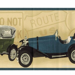 Antique Classic Cars Wallpaper Border, Vintage Classic Car Wallpaper ...