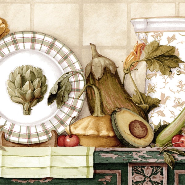 Kitchen Wallpaper - Etsy