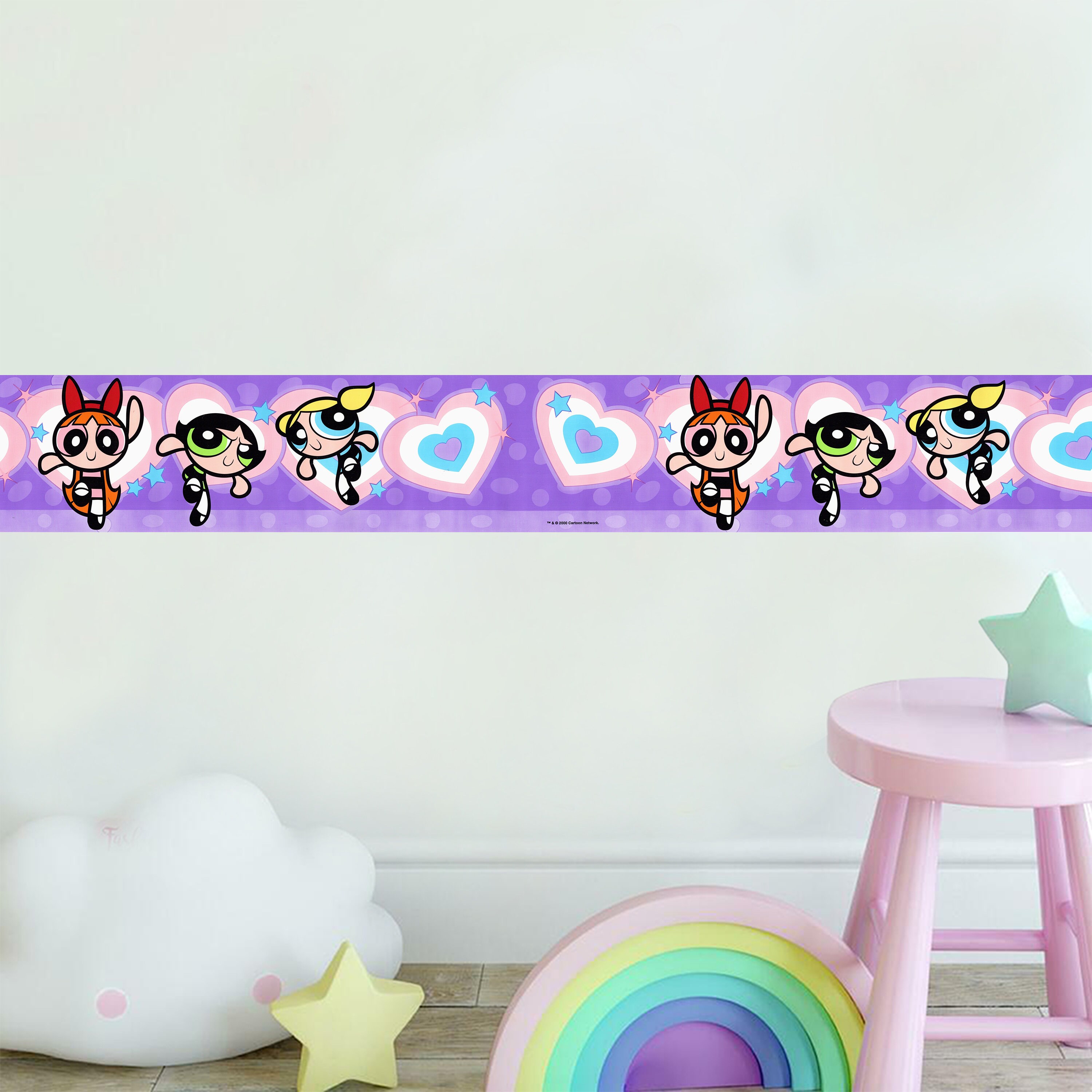 Peel & Stick Powerpuff Girls Wallpaper Border The Powerpuff | Etsy