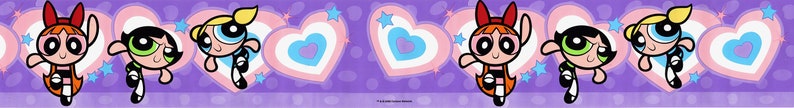 Peel & Stick Powerpuff Girls Wallpaper Border The Powerpuff | Etsy