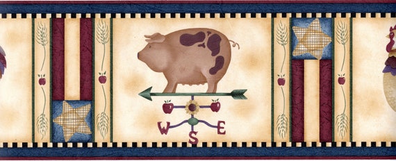 Farm Animals Wallpaper Border