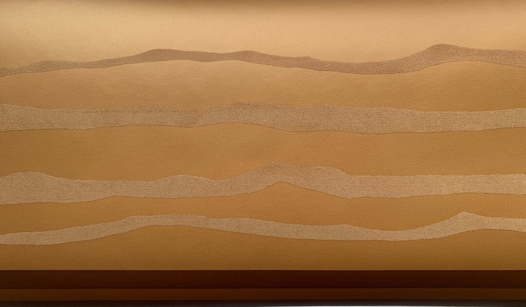 Modern Horizontal Striped Wallpaper Border, Shade of Brown Horizontal ...