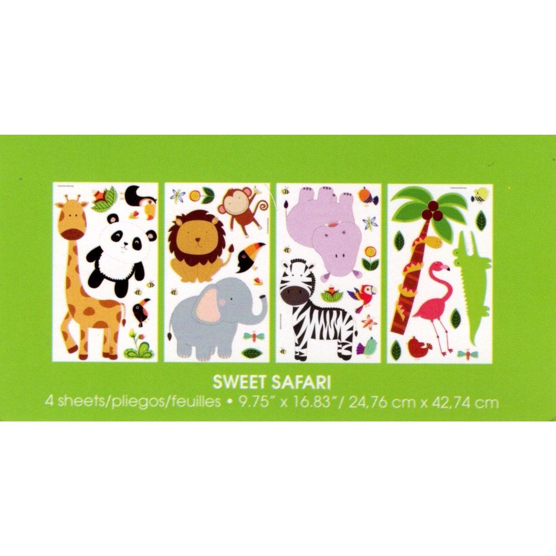 Jungle Animal Safari Wall Decals Kids Stickers Peel Stick - Etsy