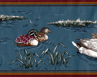 Ducks Wallpaper Border FDB03843 93776FP - Etsy
